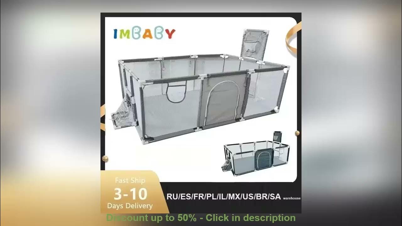 IMBABY Baby Playpens Indoor Baby corralitos Safety Barriers for Kids Baby Activity Gym Large Pa ...