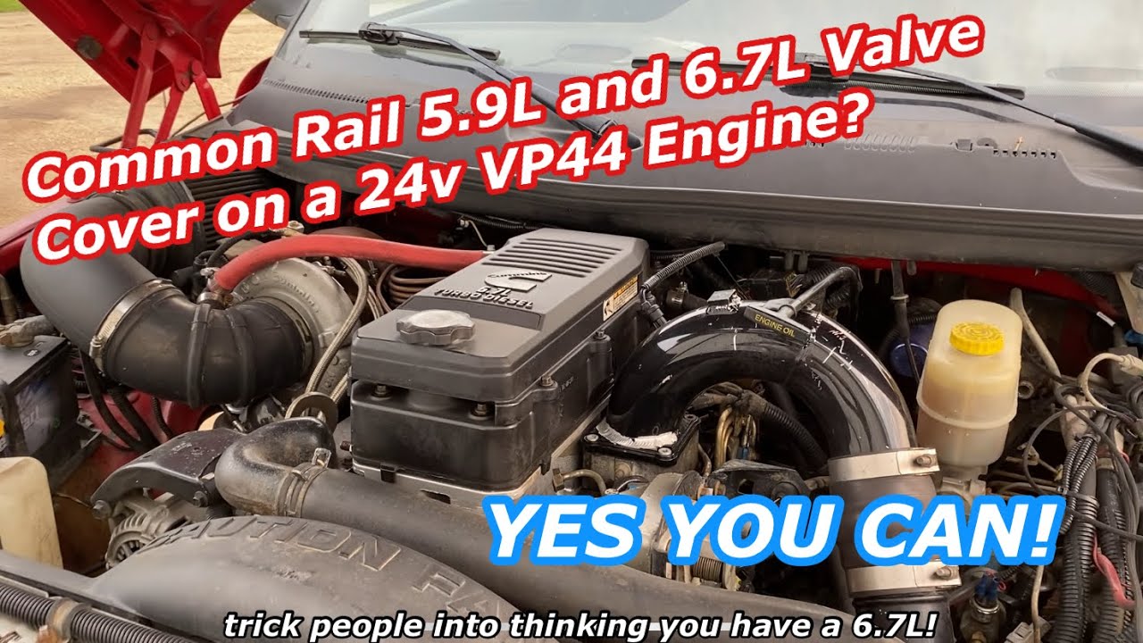 Installing a Commonrail Valve Cover on a 98-02 VP44 24 Valve Cummins ...