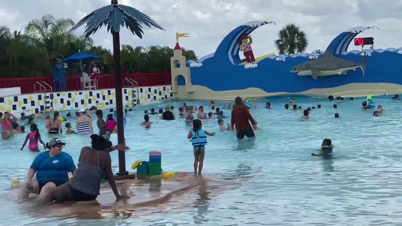 Lego land Florida wave pool - YouTube