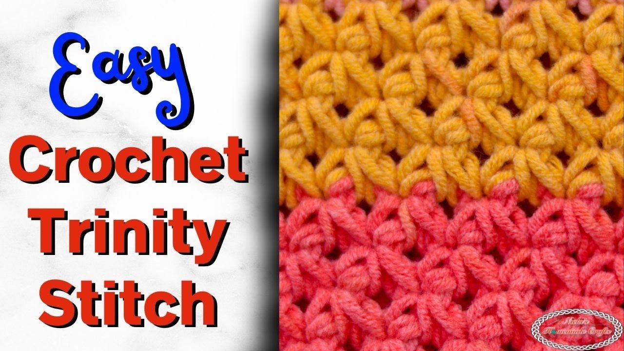 Easy CROCHET TRINITY STITCH Tutorial - YouTube