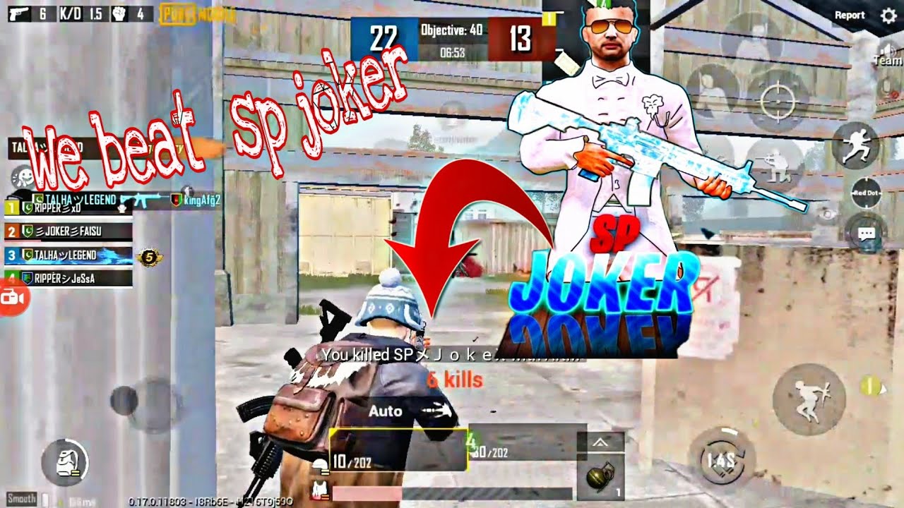 We beat sp joker with his conqueror teammate in rendam TDM match | pubg ...