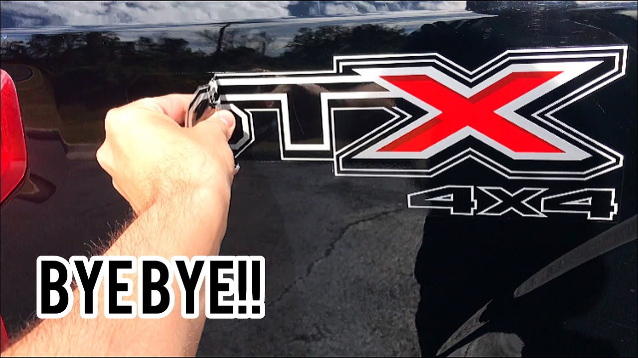 How To Remove Decals From Your Car/Truck (No Tools Required) / DIY ...