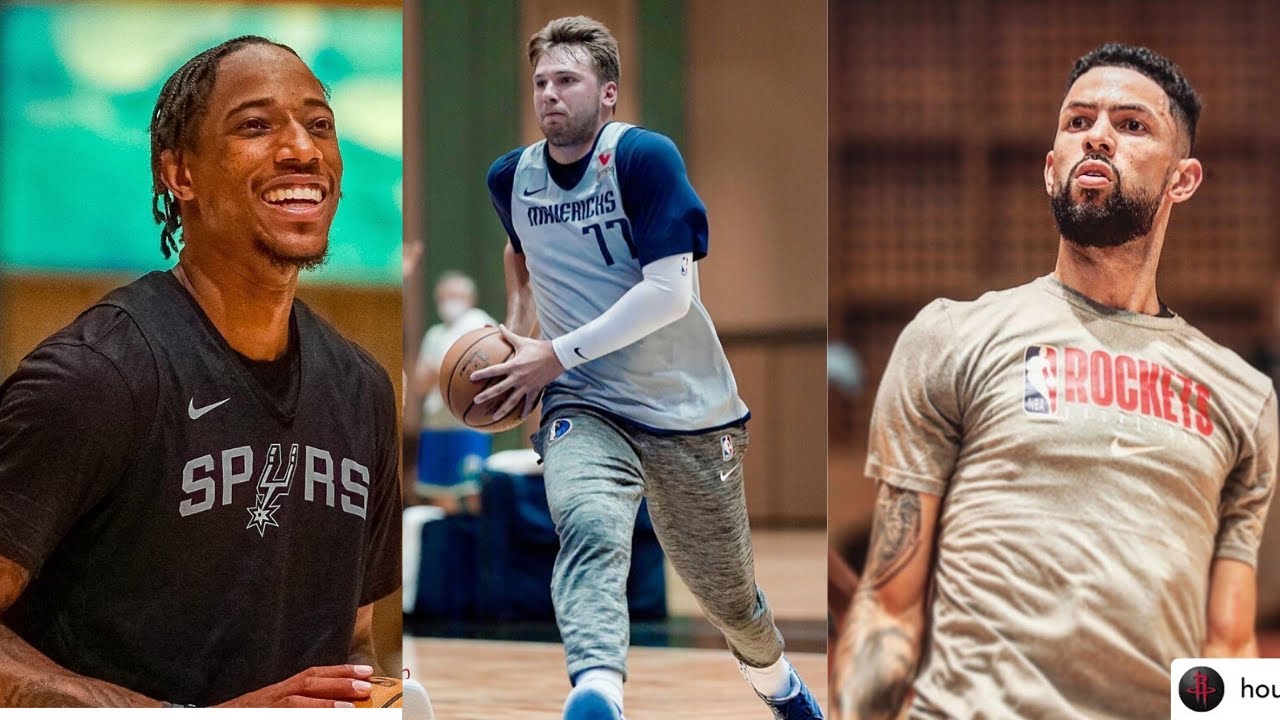 Houston Rockets, Dallas Mavericks & San Antonio Spurs Practice At The ...