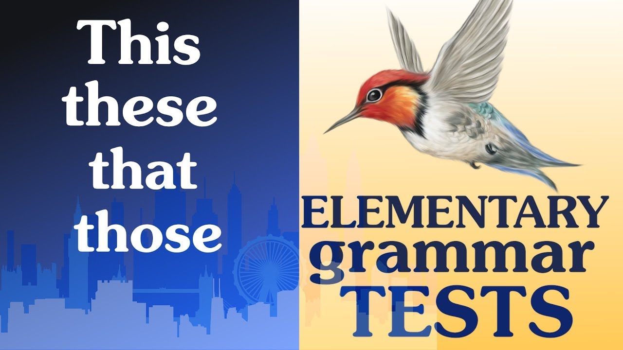 20 Elementary Grammar test This, that, these, those - YouTube