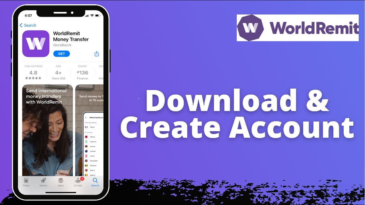How to Download WorldRemit Money Transfer App & Sign Up 2021 - YouTube