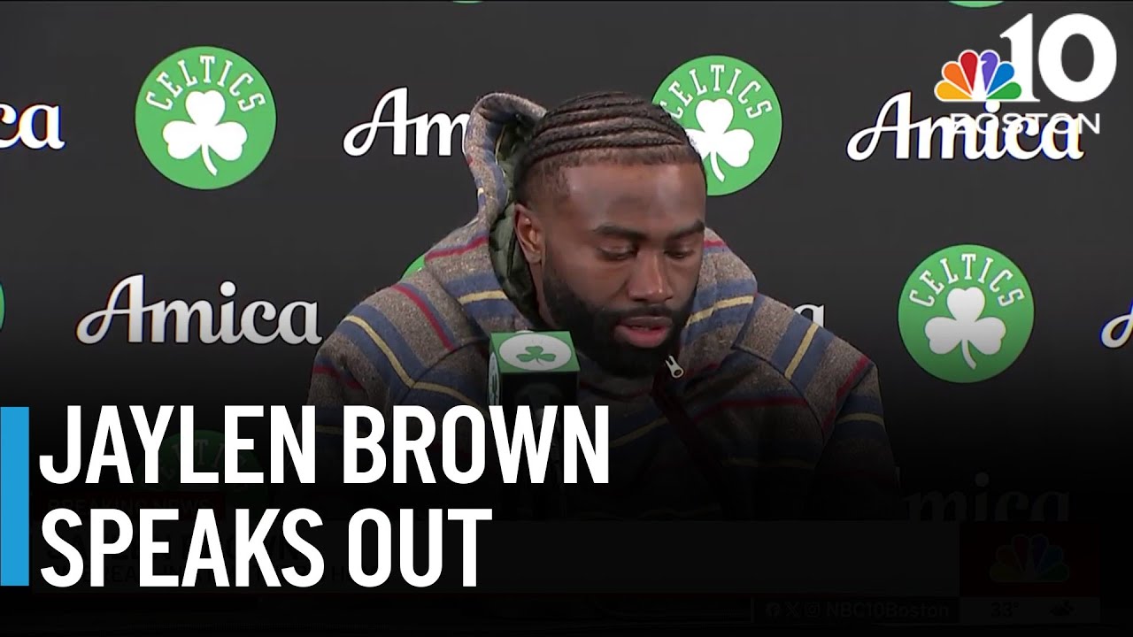 Jaylen Brown speaks out after break-in at mother's home - YouTube