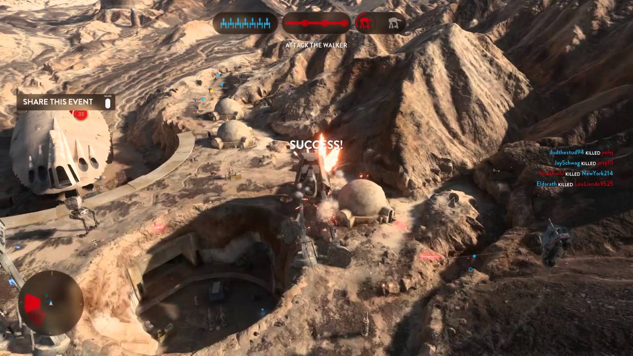 STAR WARS™ Battlefront™-Lasso Walker Down - YouTube