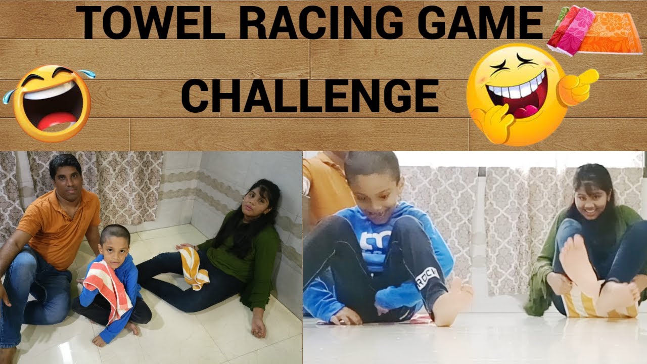 TOWEL RACE GAME# FUN N RUN - YouTube