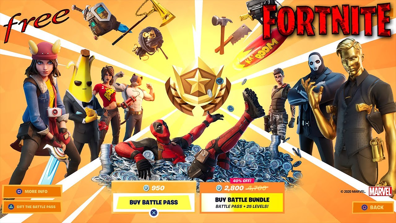 FORTNITE SEASON 2 BATTLEPASS FREE DEADPOOL SKIN - YouTube