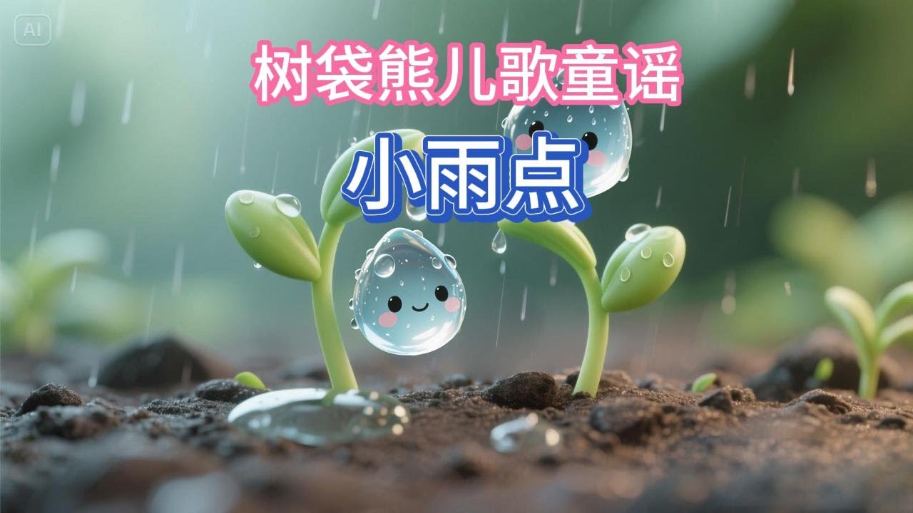 【树袋熊儿歌童谣】EP37《小雨点》｜中文儿歌｜童谣 | Nursery Rhymes | Mandarin Song for kids ...