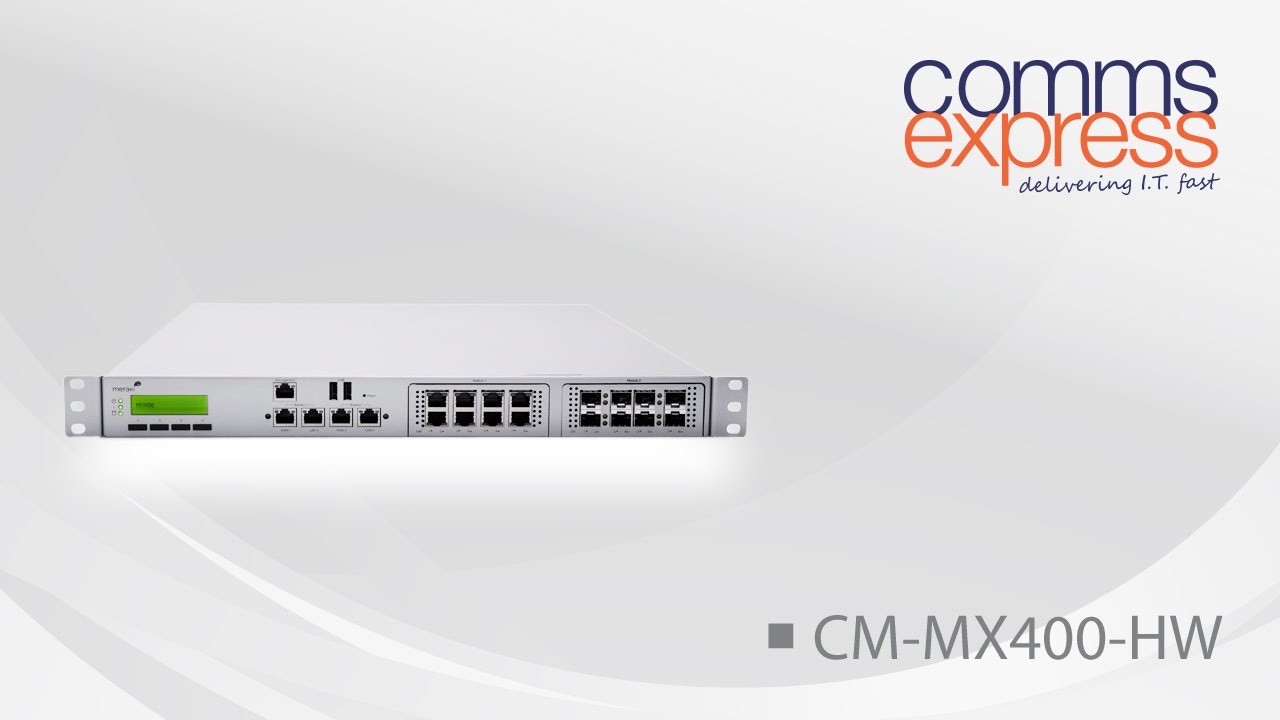 Cisco Meraki MX400-HW Cloud Managed Security Appliances - YouTube