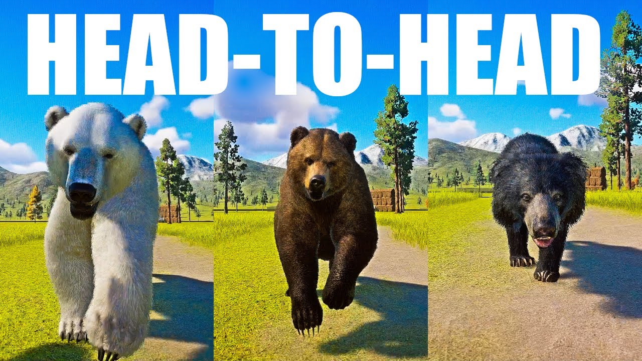 Grizzly vs Polar vs Sloth Bear A Head to Head Speed Race in Planet Zoo ...