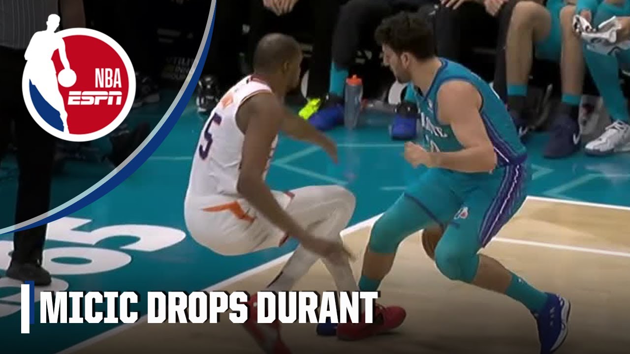 Vasilije Micic sends Kevin Durant to the court 👀 | NBA on ESPN - YouTube