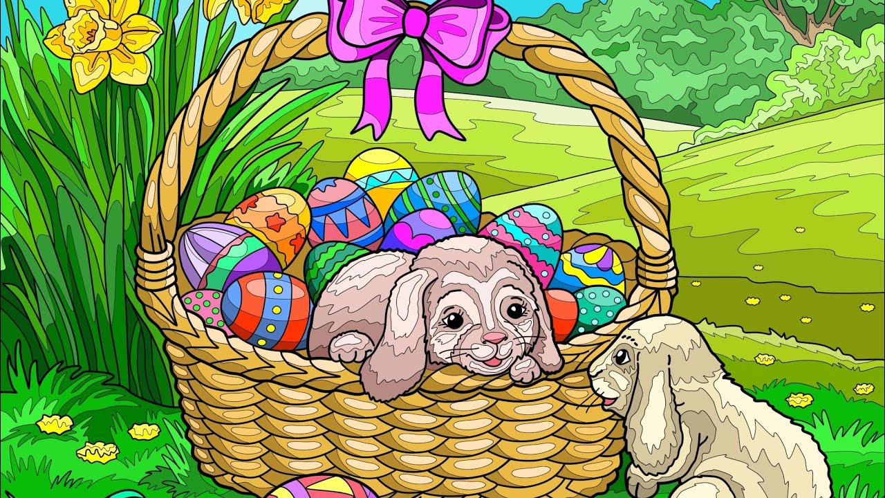 Hey Color app Easter Collection 001 Paint by Numbers #spring #flowers # ...
