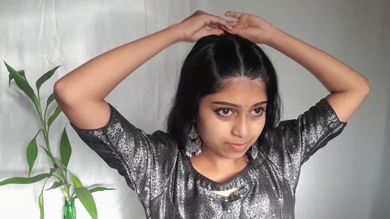 Onam Simple Hair Style 2 Youtube
