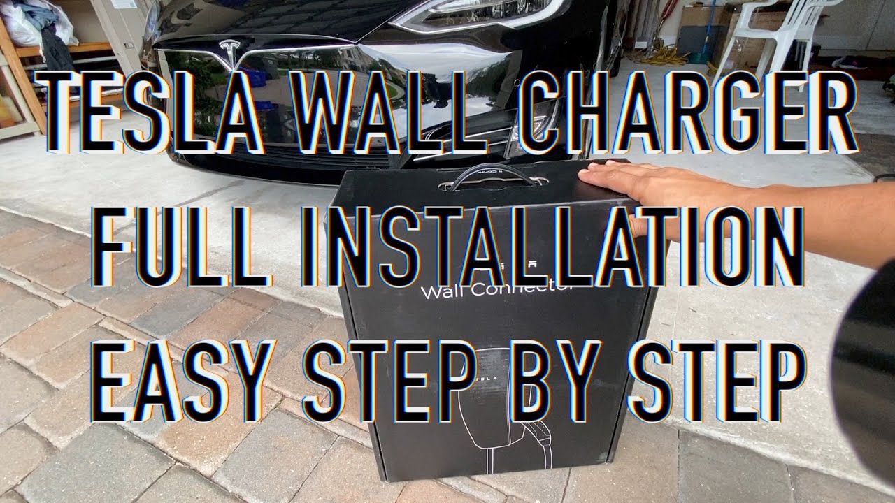 Tesla Gen 3 Wall Connector / Charger Full Installation - Easy Way - YouTube