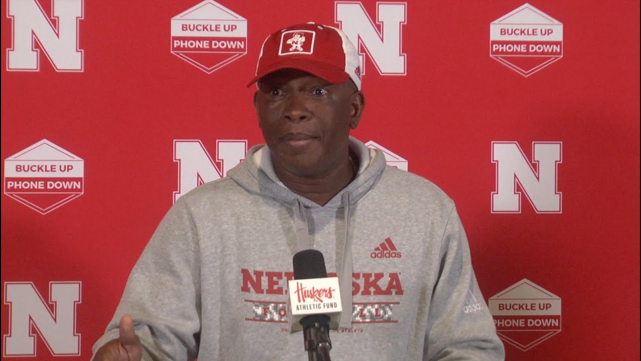Nebraska Head Coach Mickey Joseph talking Rutgers on Wednesday - YouTube