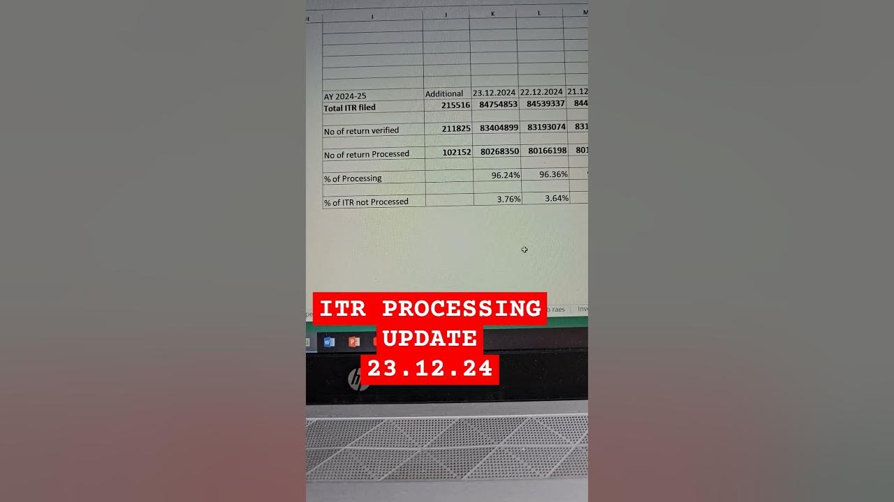 ITR processing status 23.12.24 #incometax - YouTube