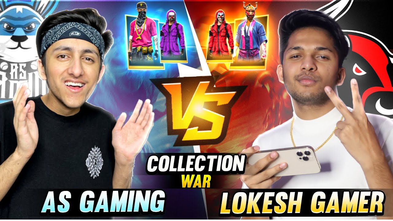 Lokesh Gamer Challenge Me For Collection War😂 Richest Collection In ...