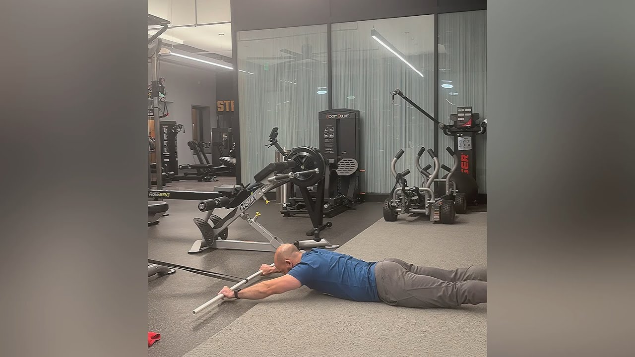 Banded Prone Lat Pulldown - YouTube
