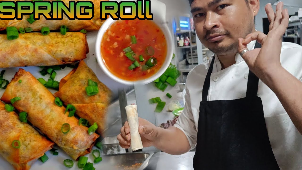 Spring Roll Simple Recipe // Restaurant Style Spring Roll // How to ...