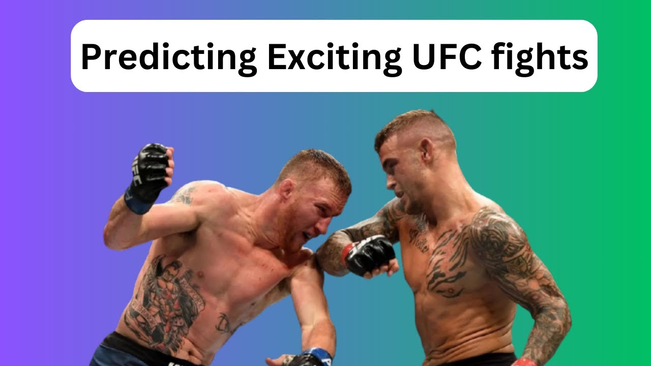 Matchmaking And Predicting Exciting UFC Fights - YouTube