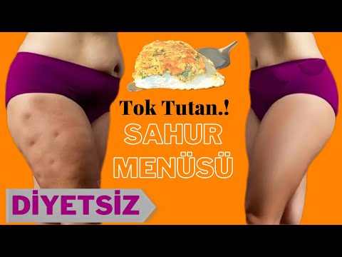 Ramazan ayında tok tutan sahur menüsü,90kilodan 60kiloya karın yağlarını eriten bulut yumurta tarifi