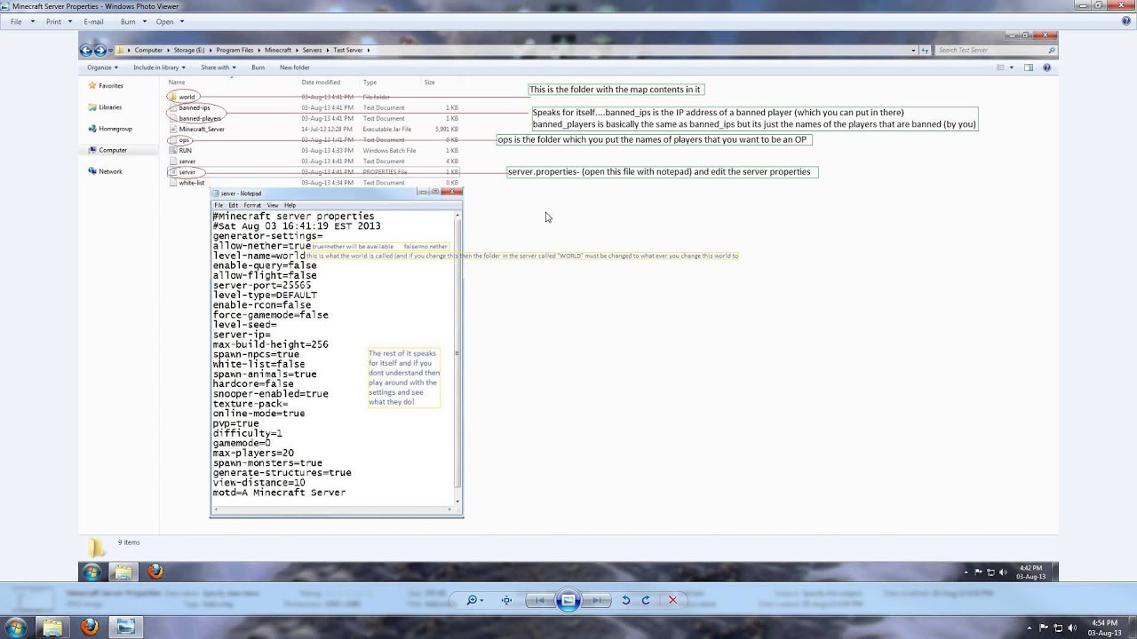 Minecraft Server Properties Detailed - YouTube