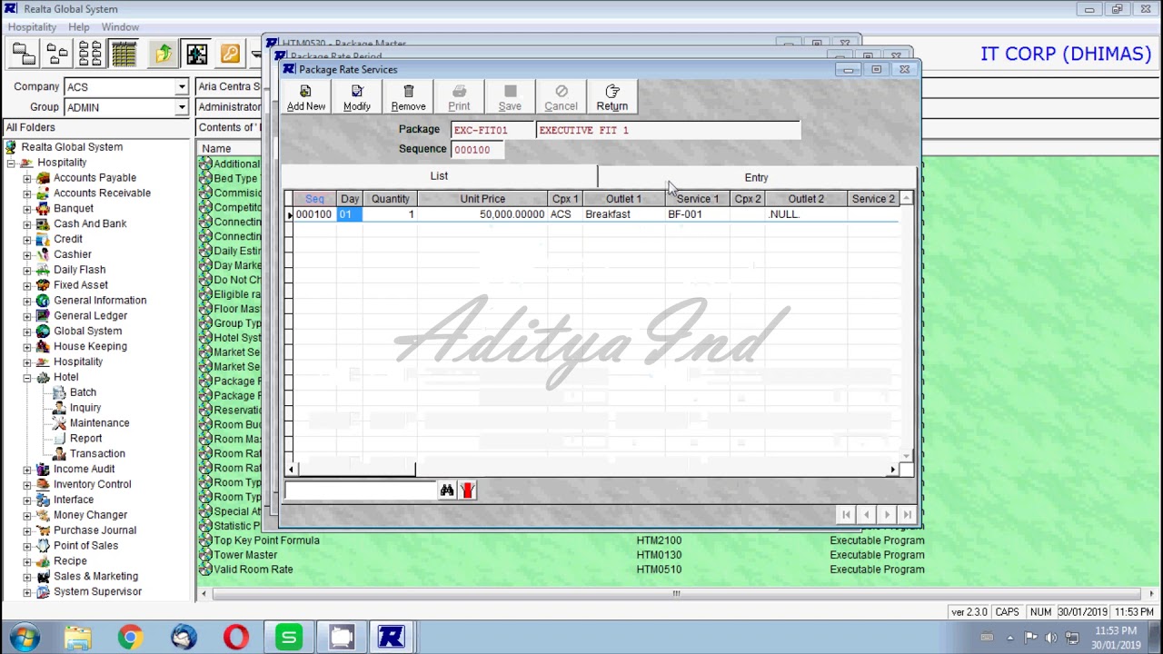 Tutorial Realta Rhapsody - Setup Package Rate By Pax - YouTube