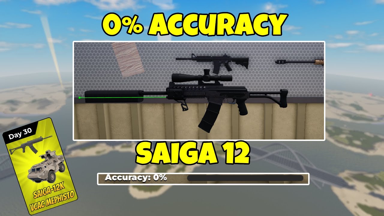 Saiga 12 review | war tycoon | roblox - YouTube