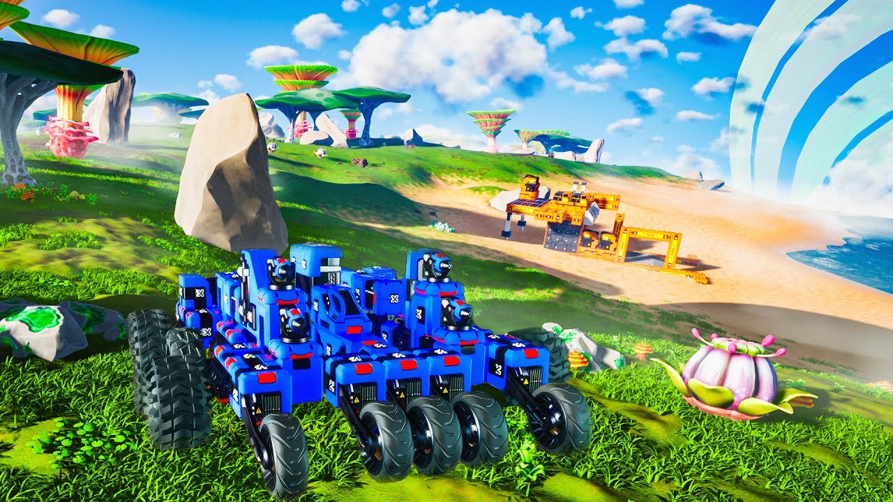 We Created Monster Multi-Wheeled Mechs In This NEW Survival Game ...