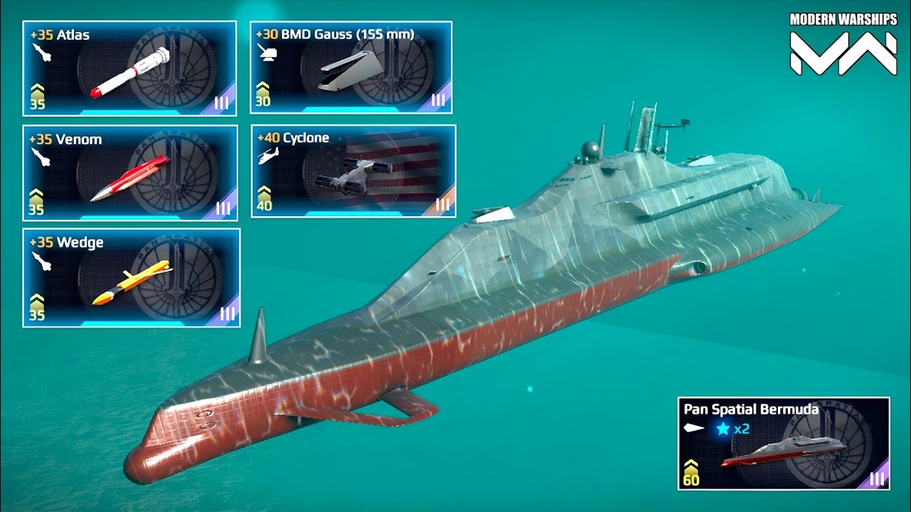 Pan Spatial Bermuda - New Bundle Submarine Review & Weapons Test ...