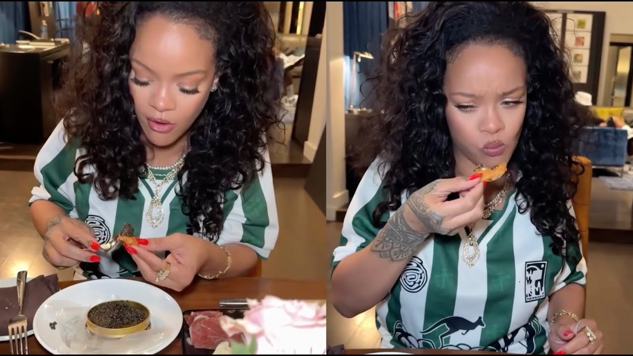 "This Some BS!" Rihanna Chicken Nuggets Caviar Challenge 🐟 - YouTube