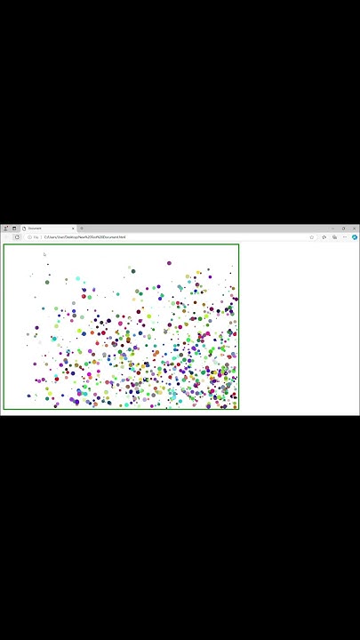 Bouncing balls animation by JavaScript - YouTube