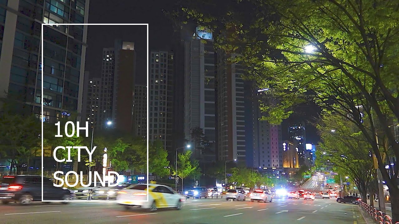 City Sounds and Traffic Ambience ASMR for Sleep and Study | Relaxing ...