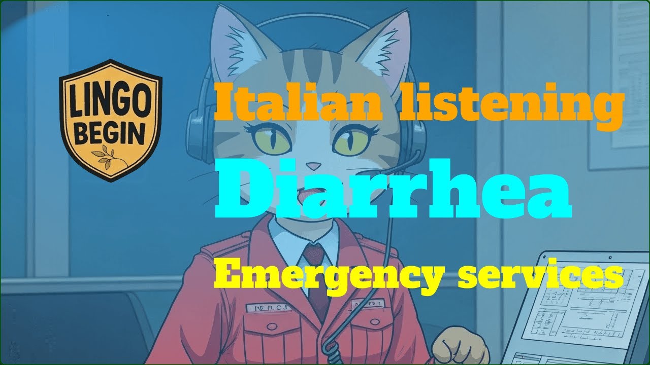 Italian listening｜Diarrhea｜Emergency services - YouTube