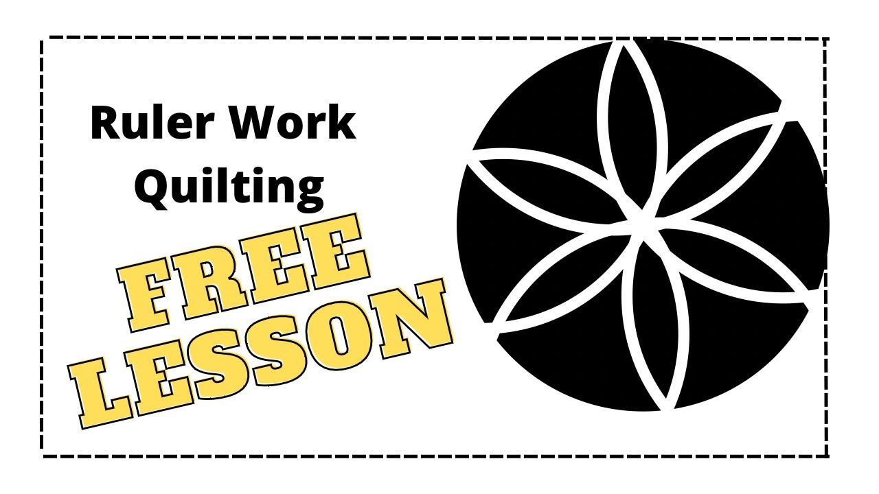 Quilting Ruler Work Making flowers from a circle template - YouTube
