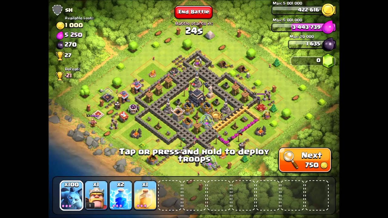 Worst Base Designs #1 Clash Of Clans - YouTube