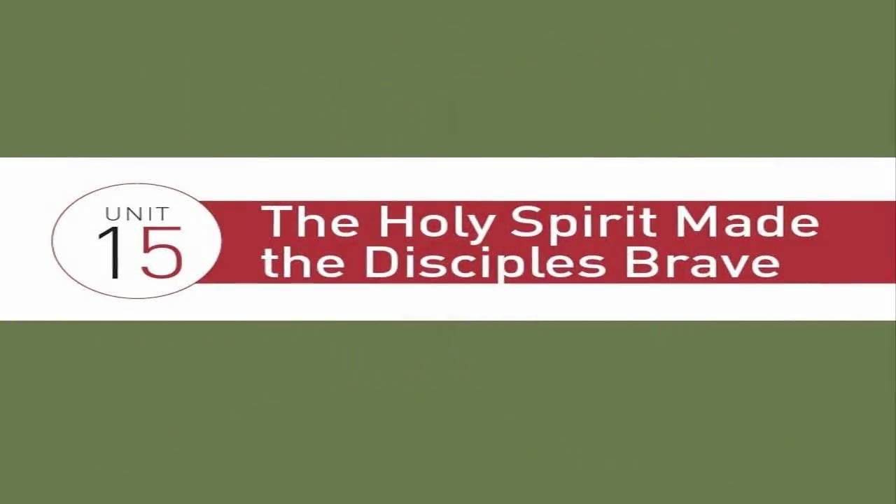 Living in Jesus D-31 2-15 The Holy spirit Made the Disciples Brave ...