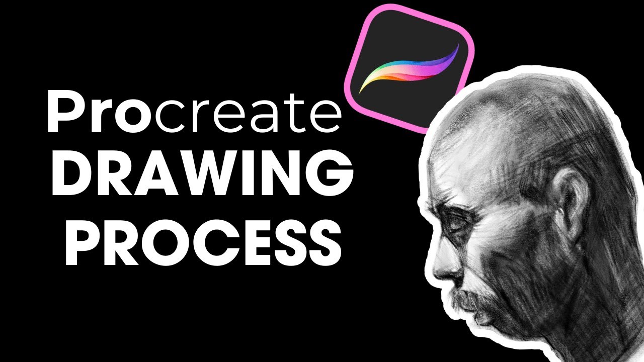 Digital Portrait Drawing Process - YouTube