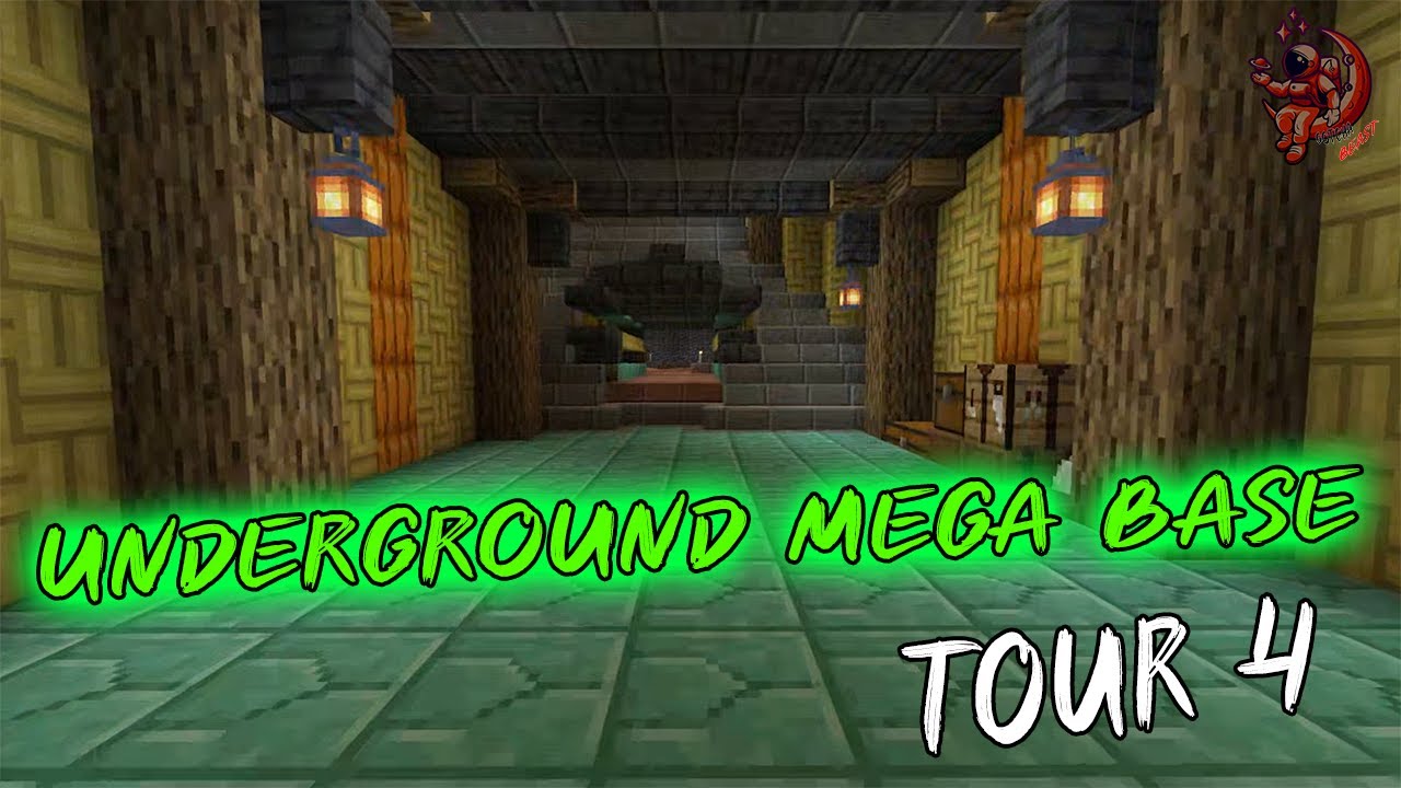 A Brief Tour of My Ultimate Underground Survival Mega Base #4 Minecraft ...