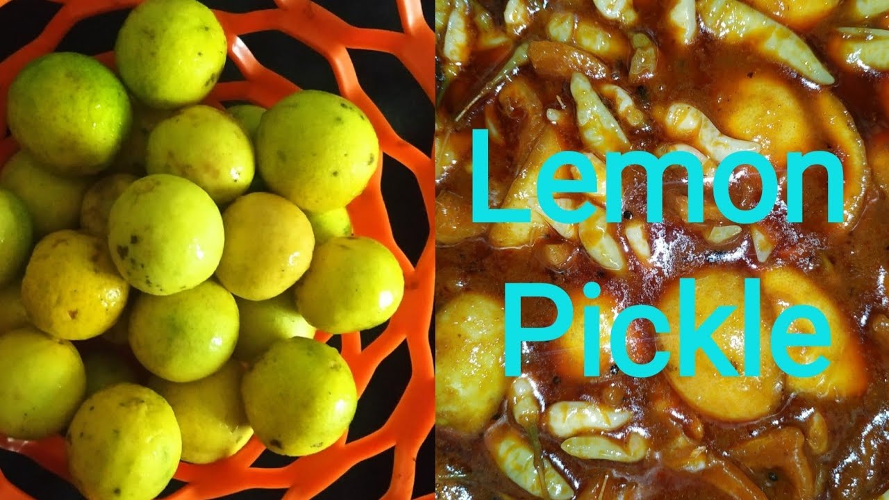Lemon pickle || Instant Lemon pickle recipe || lime pickle || lemon ...