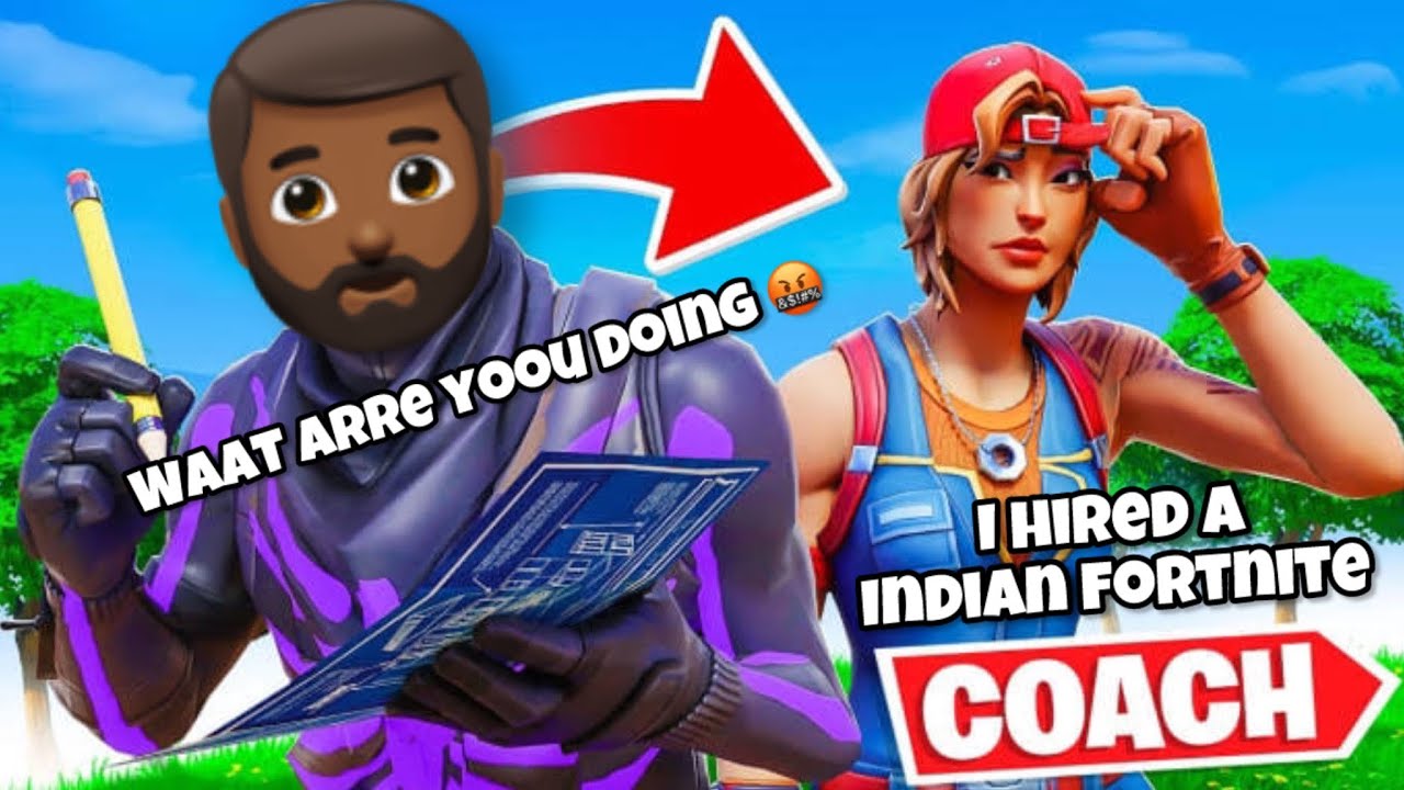 I Hired Indian Coach for Tournament in FORTNITE🧔🏾‍♂️ - YouTube
