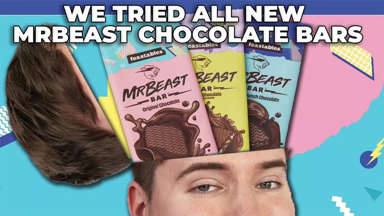 We tried MrBeast's All NEW Feastable Bars 😋 Exploring the Sweet Side of ...
