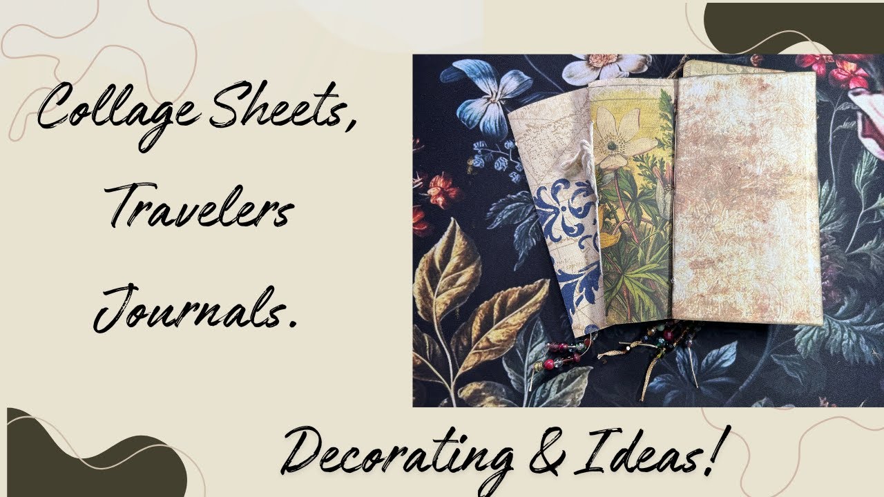Collage Sheets, Travelers Journals, Decorating & Ideas - YouTube