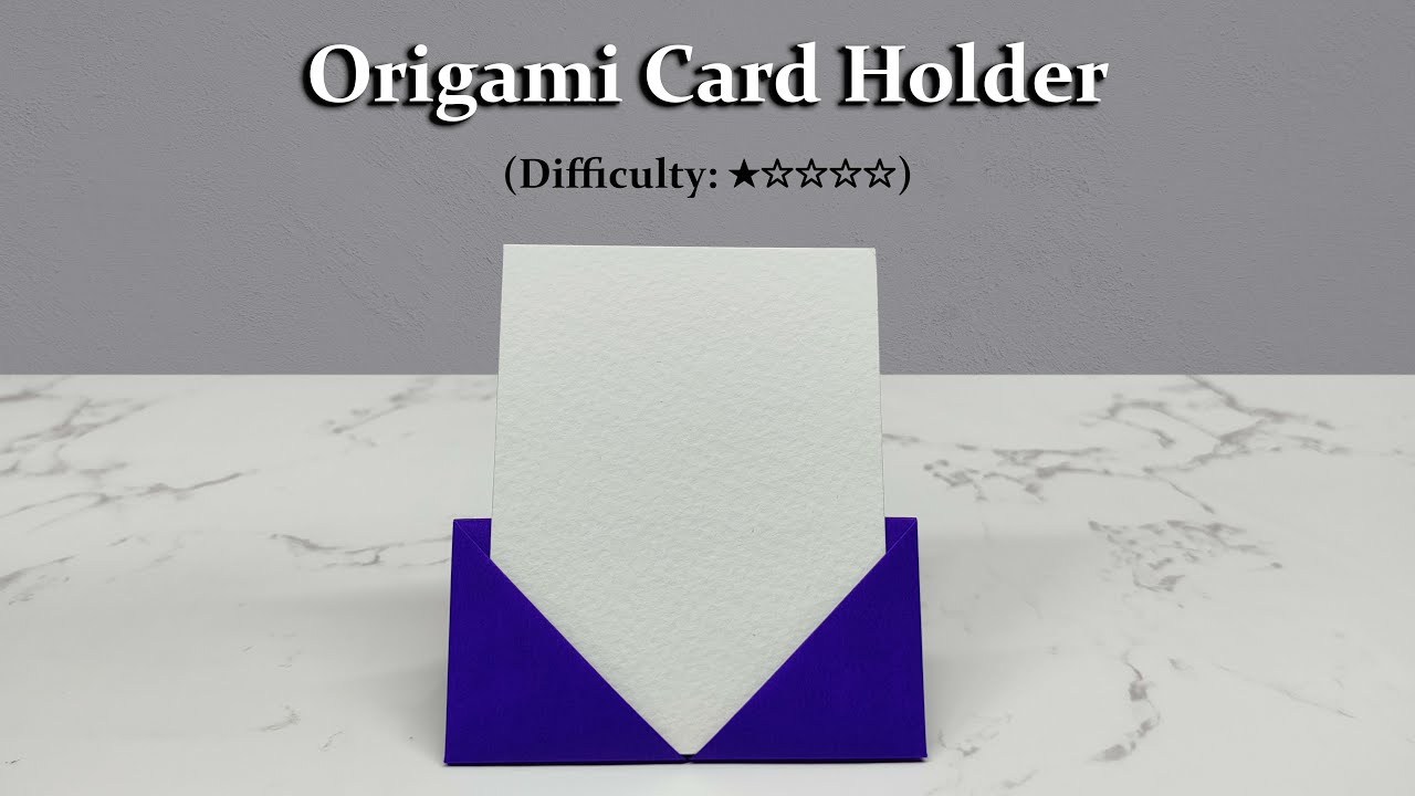 Origami Card Pouch