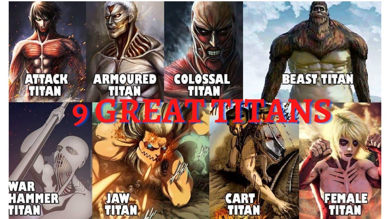 ATTACK ON TITAN : The 9 Titans And Their Latest Shifter / Inheritors ...