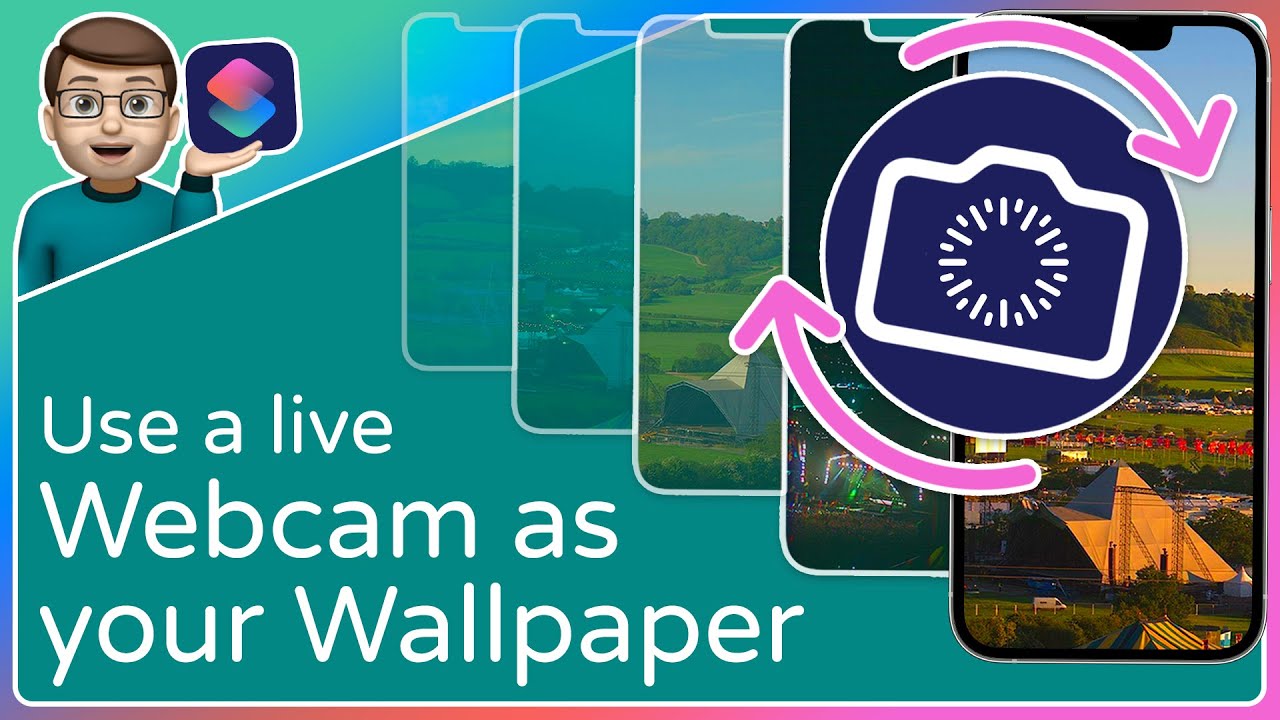 Use a Live Webcam as your Wallpaper using Shortcuts - YouTube