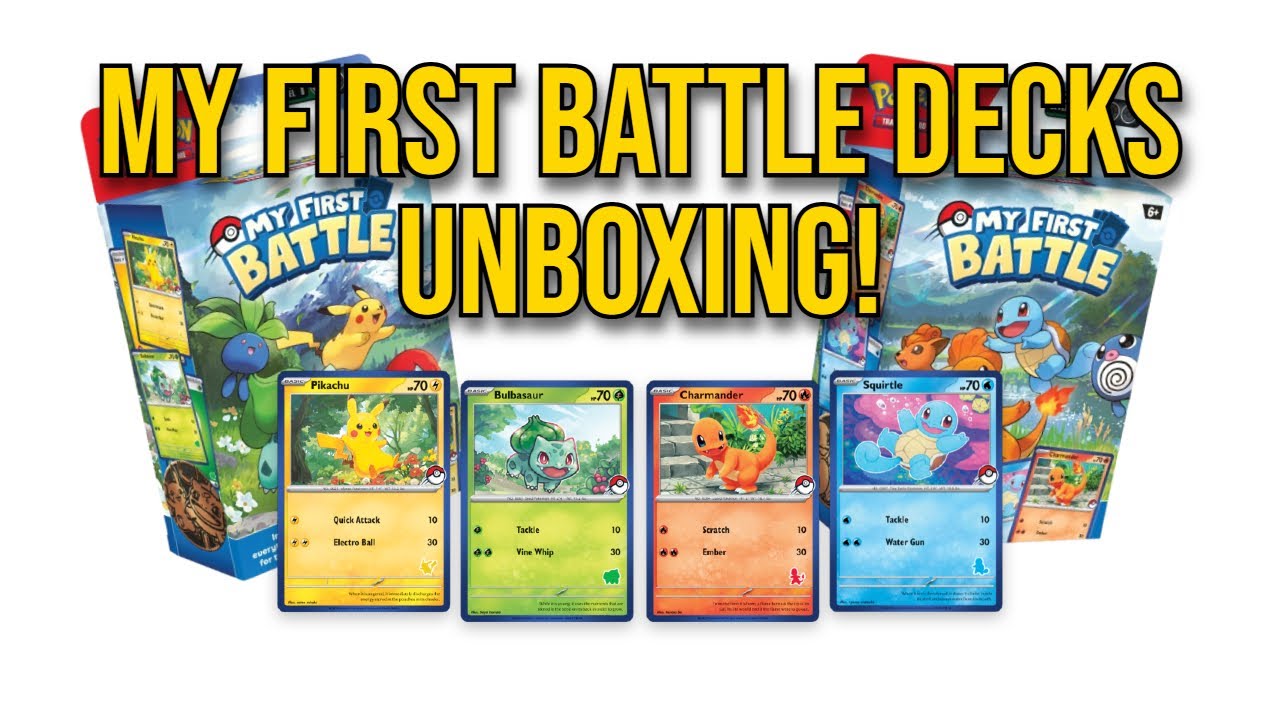 Pokémon TCG My First Battle Decks Unboxing: Perfect for Young Players ...