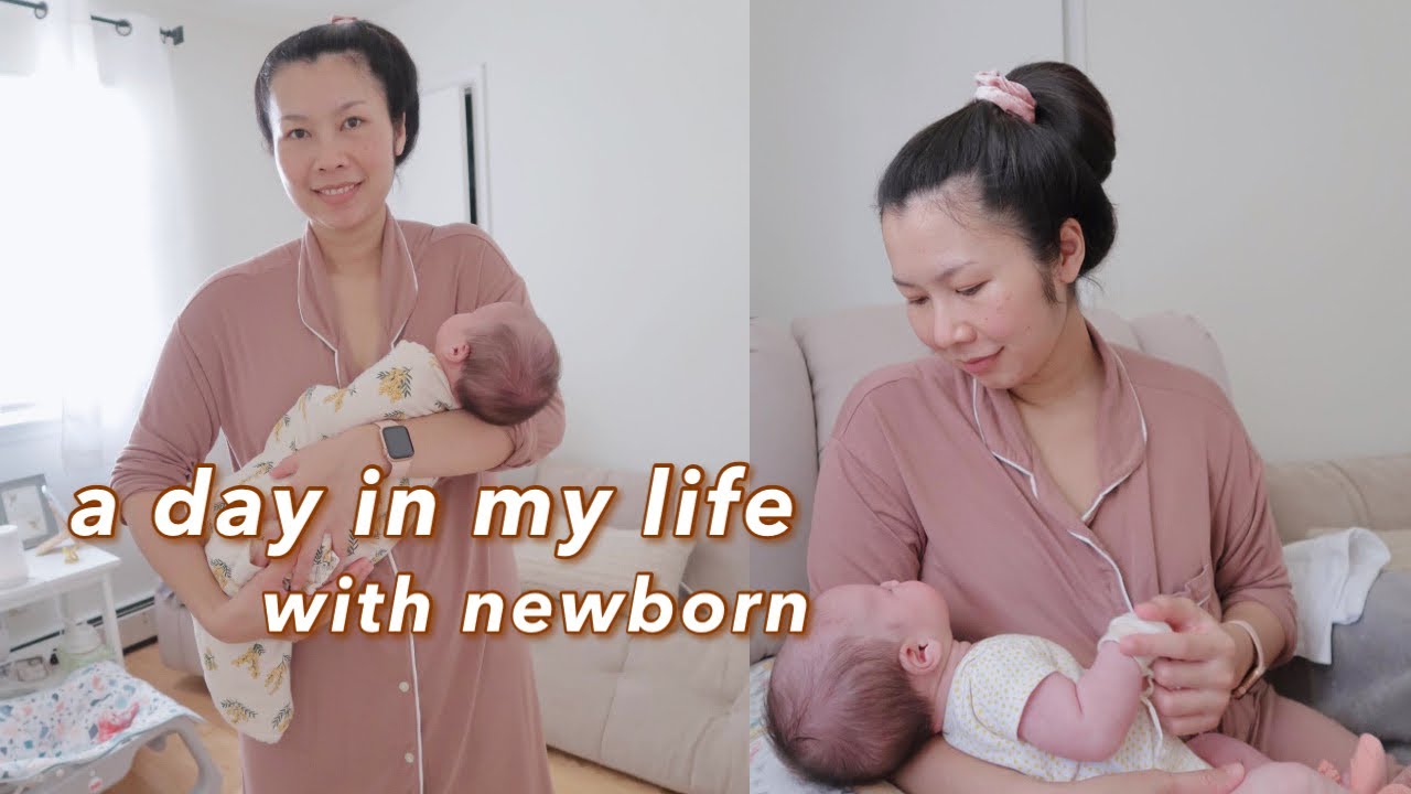 👶🏻 A Realistic day in my life | first time mom with baby (1 month old ...